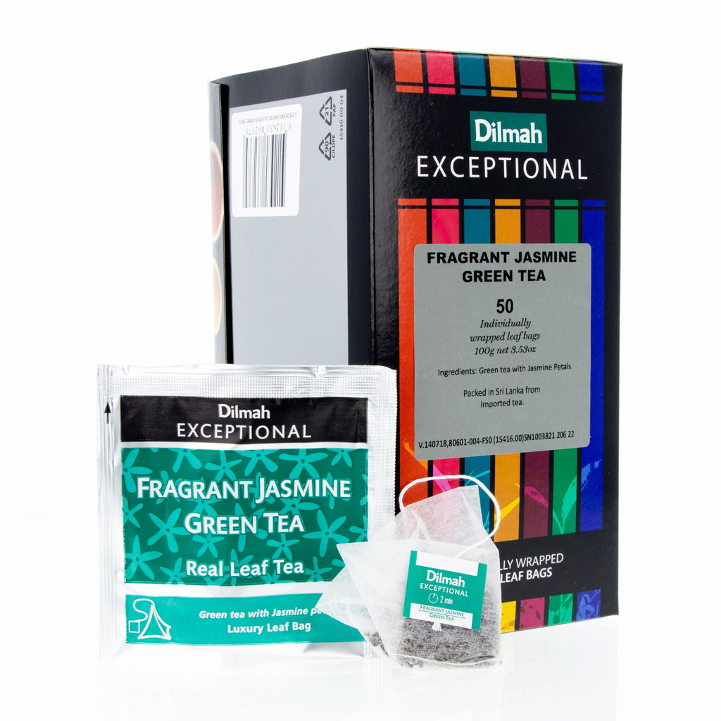 Exceptional Fragrant Jasmine Green Tea 50 Enveloped Tea Bags – Dilmah New Zealand