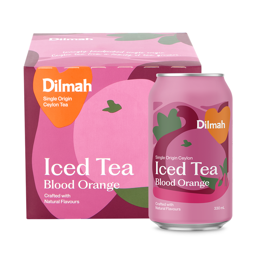 Blood Orange Iced Tea Cans 4 x 330mL – Dilmah New Zealand