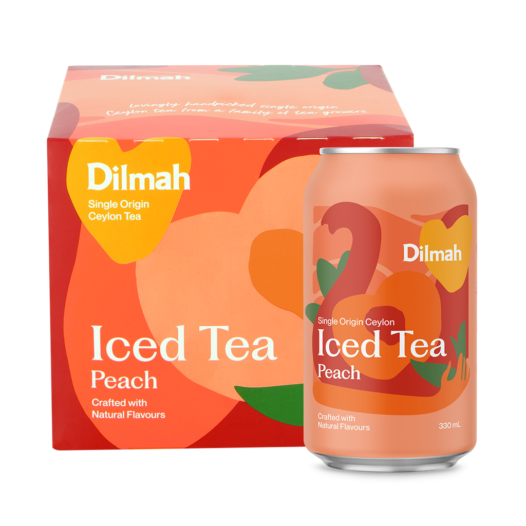 Dilmah Peach Iced Tea Cans 4 x 330mL – Dilmah New Zealand