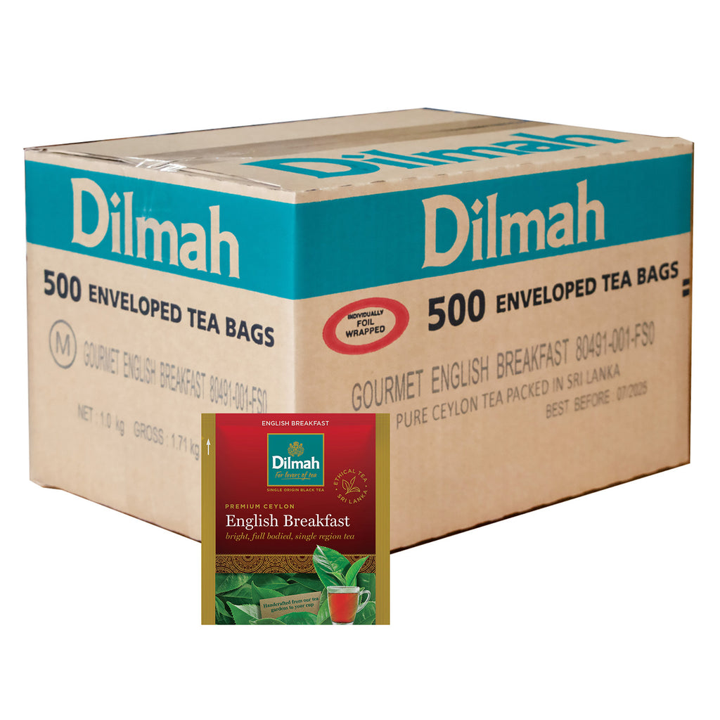 Gourmet English Breakfast 500 Enveloped Tea Bags – Dilmah New Zealand
