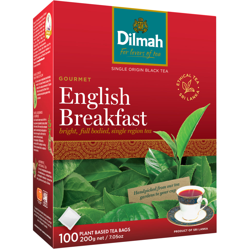 Premium English Breakfast 100 Tagless Tea Bags – Dilmah New Zealand