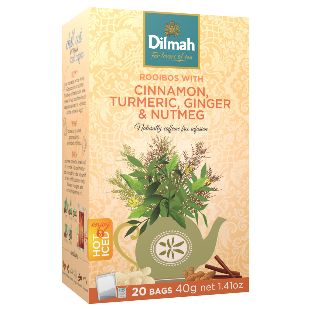 Cinnamon, Turmeric, Ginger And Nutmeg Infusion 20 Tagged Tea Bags ...