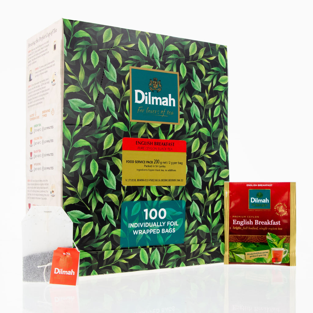 Gourmet English Breakfast Tea 100 Enveloped Tea Bags – Dilmah New Zealand
