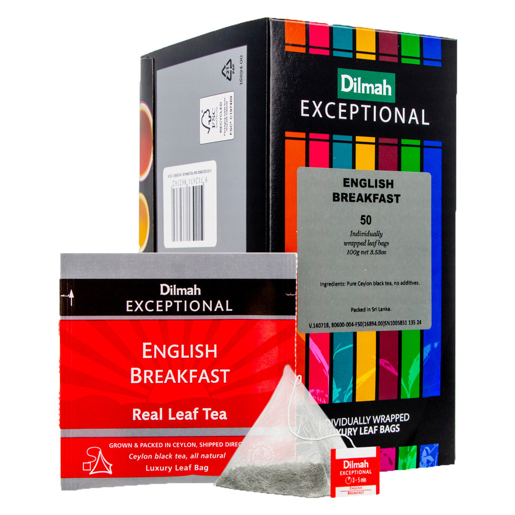 Exceptional English Breakfast 50 Enveloped Tea Bags – Dilmah New Zealand