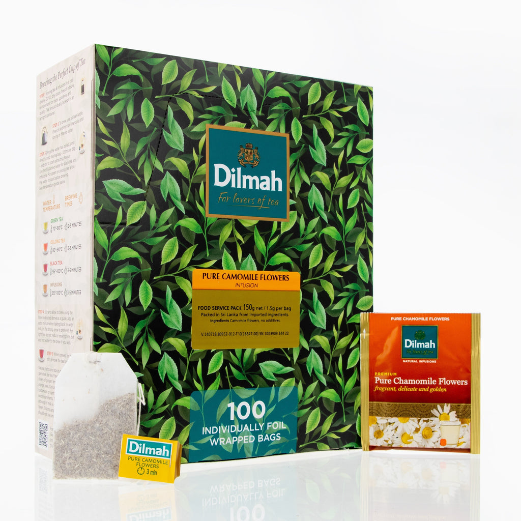 Pure Camomile Flowers Infusion-100 Individually Wrapped Tea Bags ...